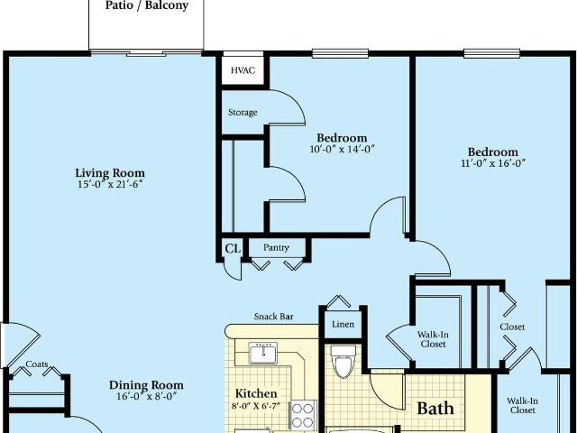 Orleans Place Apartments 2 Bedroom Apartment for Rent at 23221 Heritage Dr, Woodhaven, MI 48183 Trenton