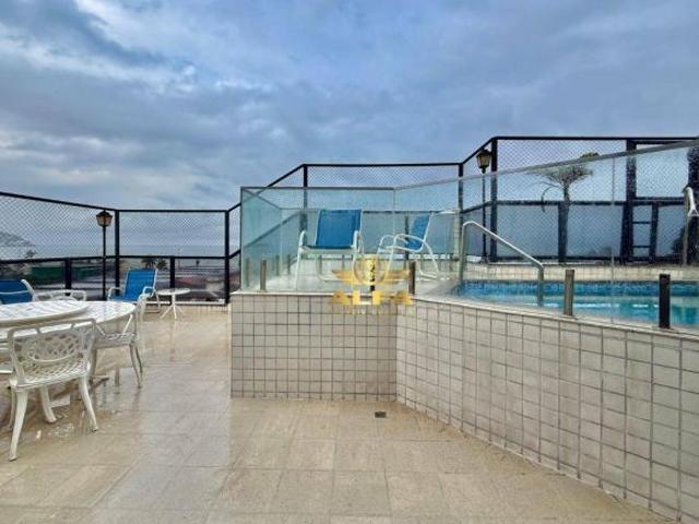 Ótima cobertura com ampla vista para o mar na Enseada | Alfa imóveis Guarujá