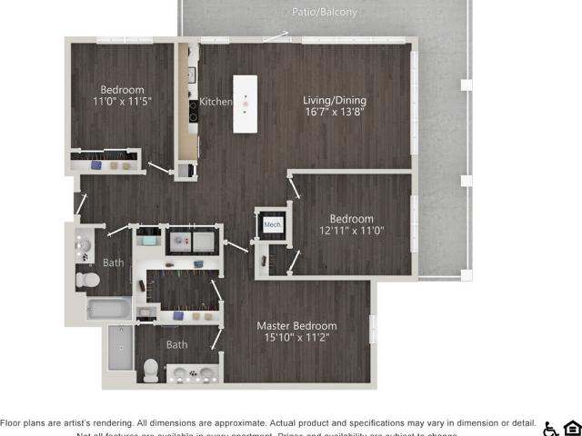 Overlook at Cane Bay 2 Bedroom Apartment for Rent at 900 Owl Wood Ln, Summerville, SC 29486