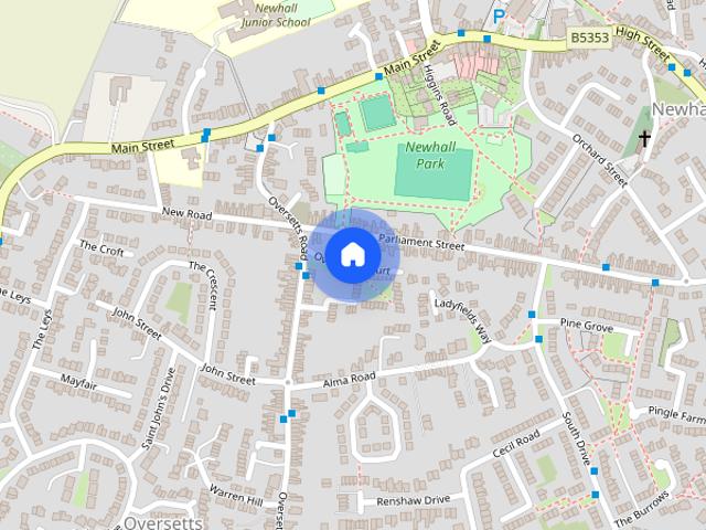 Oversetts Court, Newhall, DE11