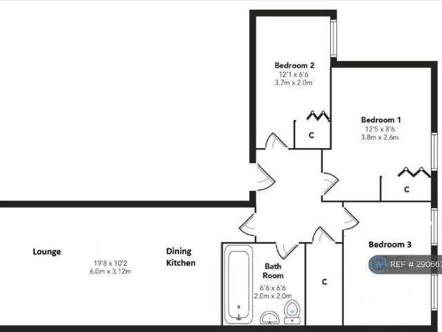 Oxford St, Glasgow, G5 3 bed flat to rent £1,395 pcm £322 pw