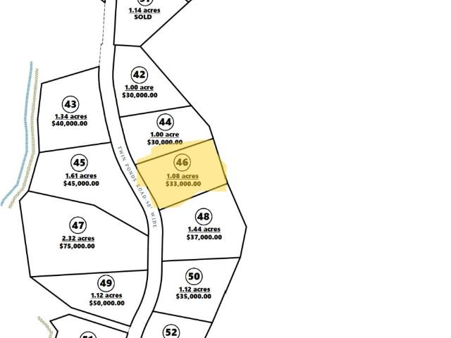 P 3 Lot 46 Twins Pond Road