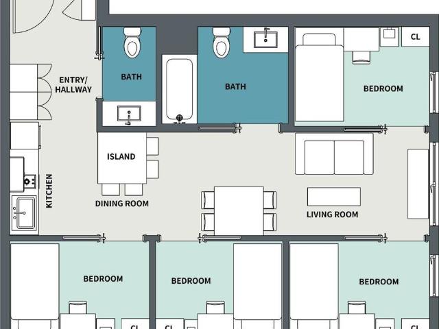 Panoramic Northside 5 Bedroom Apartment for Rent at 1752 Shattuck Ave, Berkeley, CA 94709