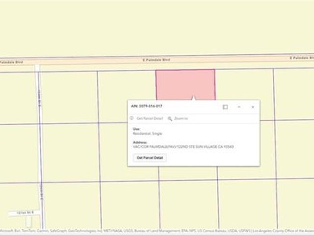 Palmdale Blvd, Sun Village, CA 93543