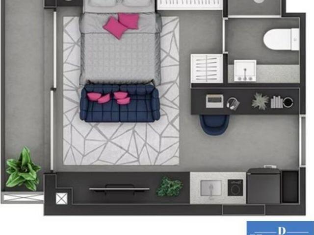 Para Investir, este encantador apartamento loft de 25m2 mobiliado