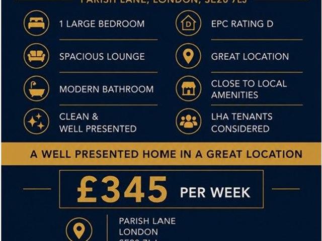 Parish Lane, London SE20, 1 bed flat to rent, £1,495 pcm | PrimeLocation