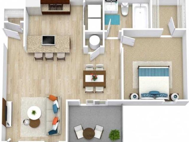 Park at Abernathy Square 1 Bedroom Apartment for Rent at 6925 Roswell Rd, Sandy Springs, GA 30328 North Springs