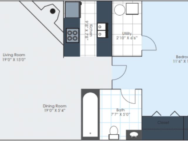 Park Avenue Villas 1 Bedroom Apartment for Rent at 2102 E Park Ave, Tallahassee, FL 32301