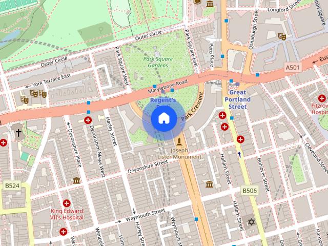 Park Crescent, Regents Park, W1B