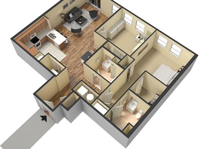 Park Place at Brook Edge 2 Bedroom Apartment for Rent at 548 Campbell Ave, Troy, NY 12180