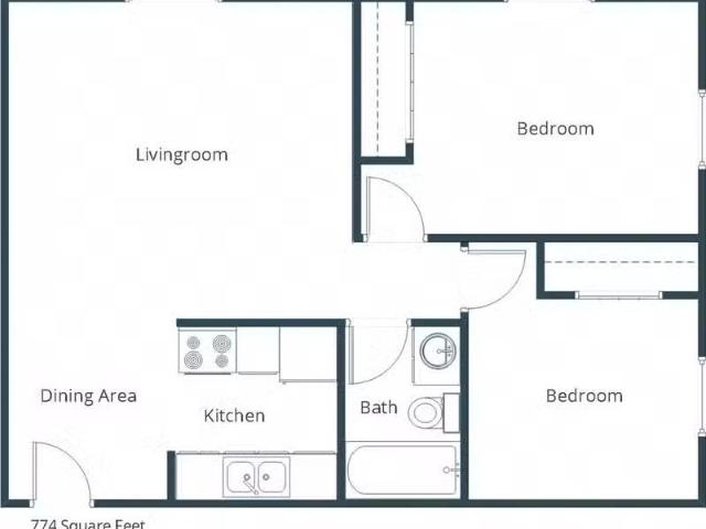 Park Place Apartment Community Candlelight Two Bedroom Pla.