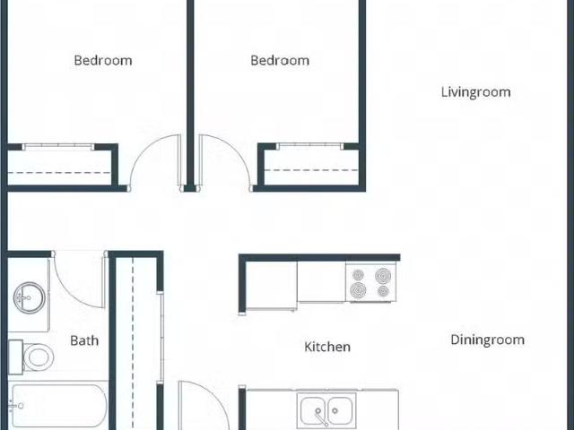 Park Place Apartment Community Candlelight Two Bedroom Pla.