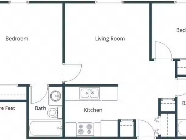 Park Place Apartment Community Candlelight Two Bedroom Pla.