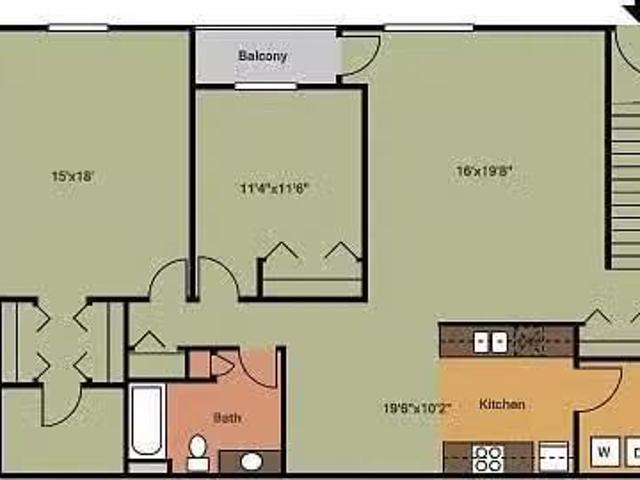 Park Place Apartment Community Foxtail Creek Townhomes Two.