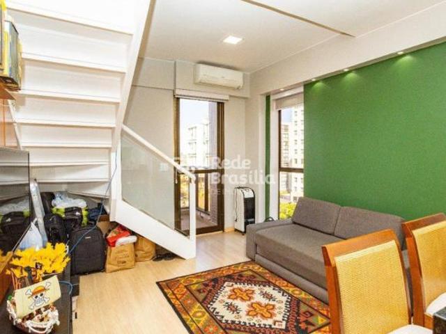 Park Sul Cobertura Duplex mobiliada varanda 2 quartos 1 suíte nascente Condomínio Venice
