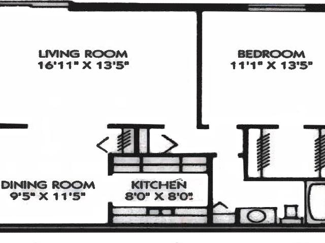 Park West 1 Bedroom Apartment for Rent at 1800 Park West Blvd, Griffith, IN 46319