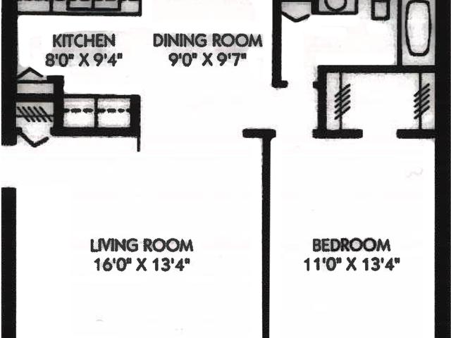Park West 2 Bedroom Apartment for Rent at 1800 Park West Blvd, Griffith, IN 46319