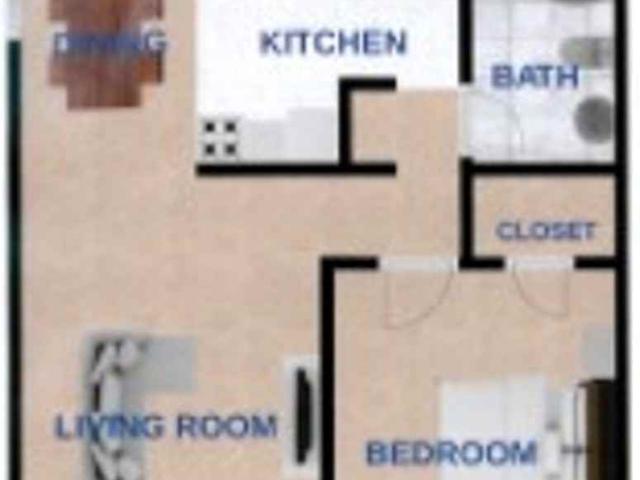 Parkwood Apartments 1 Bedroom Apartment for Rent at 5323 E Harry St, Wichita, KS 67218