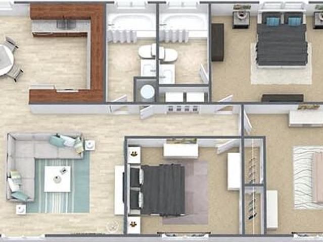 Parkway Club 3 Bedroom Apartment for Rent at 1237 Graves Ave, Bostonia, CA 92021 Bostonia