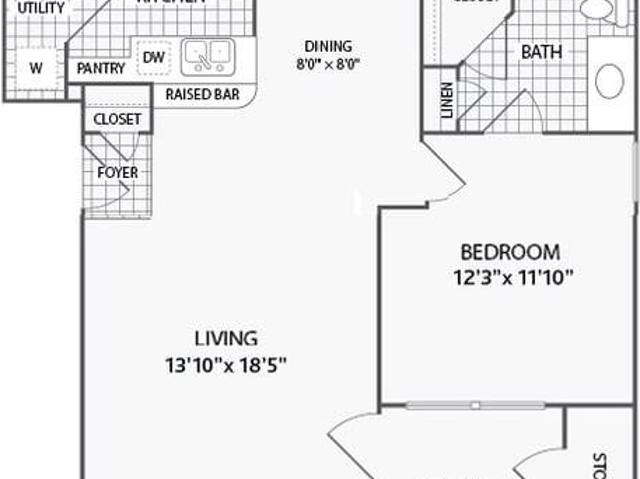 Parkways on Prairie Creek 1 Bedroom Apartment for Rent at 2530 Sara Jane Pkwy, Grand Prairie, TX 75052