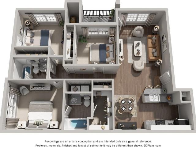 Parkways on Prairie Creek 3 Bedroom Apartment for Rent at 2530 Sara Jane Pkwy, Grand Prairie, TX 75052