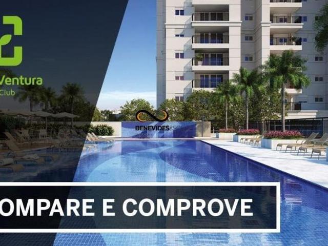 PARQUE VENTURA COM 68 METROS 2 DORMITÓRIOS 1 VAGA E LAZER COMPLETO BOSQUE MAIA