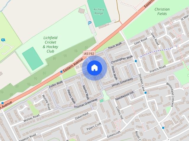 Pauls Walk, Lichfield, WS13