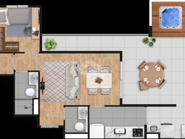 Penthouse 96,72m² no Panorama Olivetanos 2 Dormitórios, 1 Suíte, 2 Vaga livres