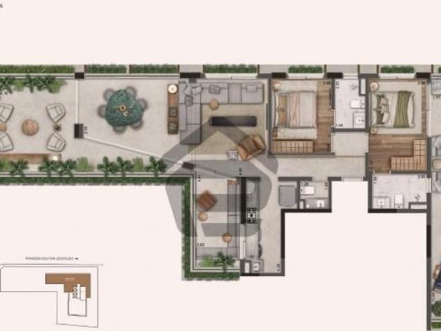 Penthouse à Venda com 2 Suítes no Itaim Bibi