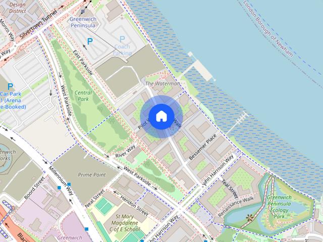Peninsula Gardens, Chandlers Avenue, Lower Riverside, Greenwich Peninsula, SE10