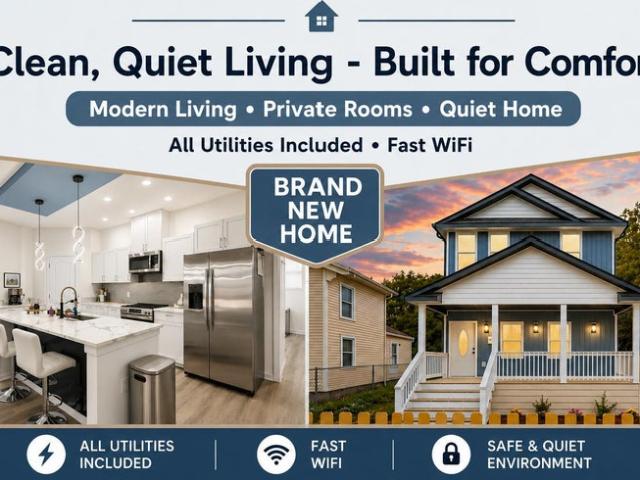 Peaceful Modern Living in a Spacious and Comfy B