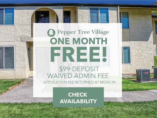 Pepper Tree Village Apartments 2 Bedroom Apartment for Rent at 507 N Arthur St, Kennewick, WA 99336