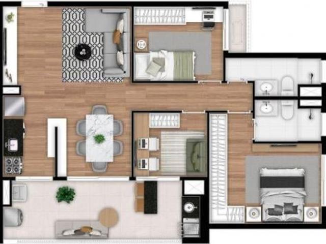 #PERDIZES Apto 84m² 1 suite 2 dorms 2 vagas RUA TANABI