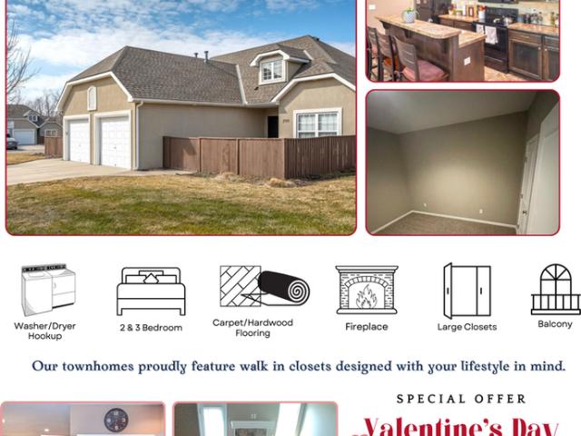 Peregrine Valley Duplexes 3 Bedroom Apartment for Rent at 1043 Arrowhead Rdg, Independence, MO 64056 Blue Village