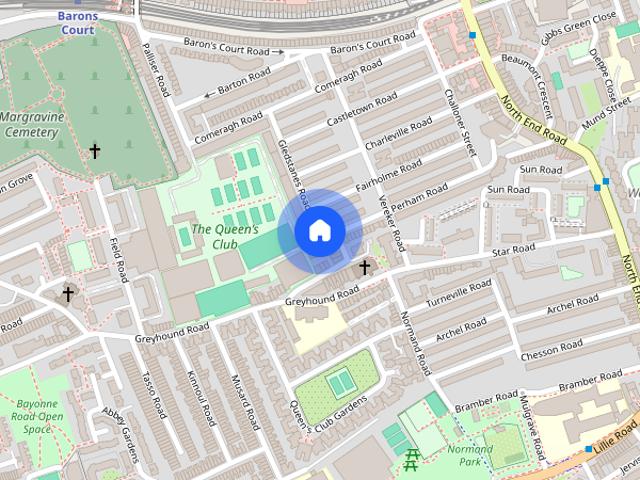 Perham Road, Barons Court
