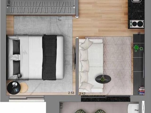 PINHEIROS 34m² / 1 DORM / TERRAÇO / PROX. METRÔ / LAZER COMPLETO!
