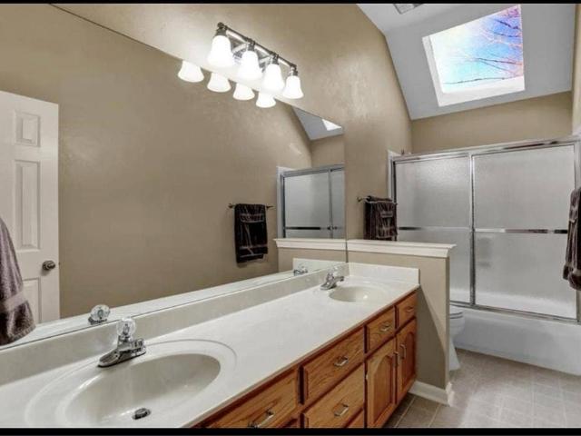 pink room available shared bathroom