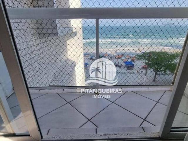 Pitangueiras Apartamento frente Mar com 3 dormitórios à venda, 100 m² por R$ 640.000 Pitangueira