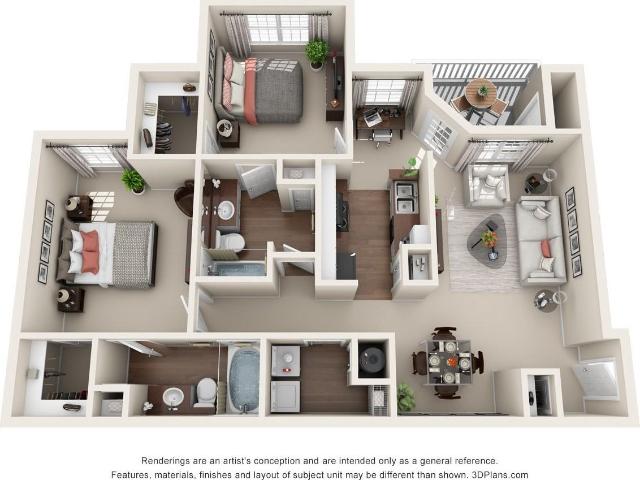Polo Commons 2 Bedroom Apartment for Rent at 811 Polo Rd, Columbia, SC 29223