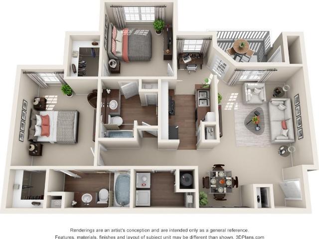 Polo Commons 2 Bedroom Apartment for Rent at 811 Polo Rd, Columbia, SC 29223