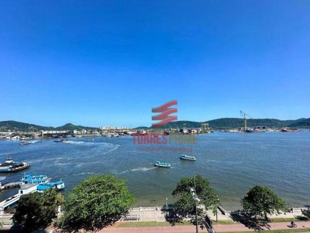 Porteira Fechada! Apartamento com 4 dormitórios, Vista Mar e Lazer à venda Ponta da Praia Santo