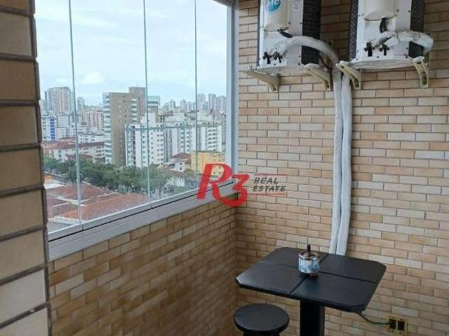 Apartamento com 1 dormitório à venda, 51 m² por R$ 580.000,00 Vila Belmiro Santos/SP