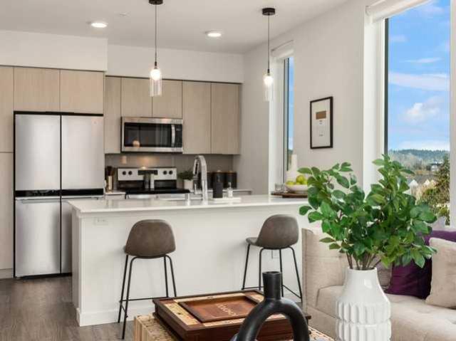 Porch + Park 1 Bedroom Apartment for Rent at 16050 Cleveland St, Redmond, WA 98052 Downtown Redmond