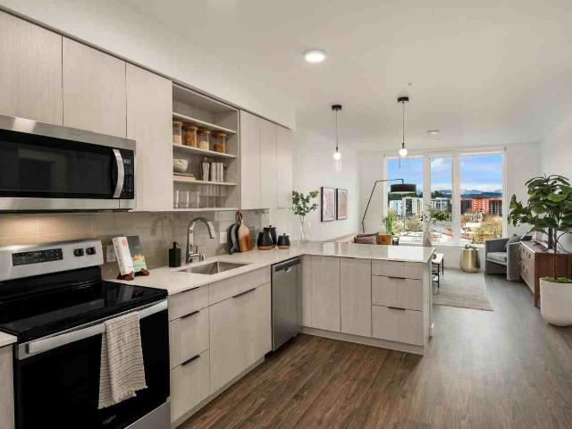 Porch + Park 2 Bedroom Apartment for Rent at 16050 Cleveland St, Redmond, WA 98052 Downtown Redmond