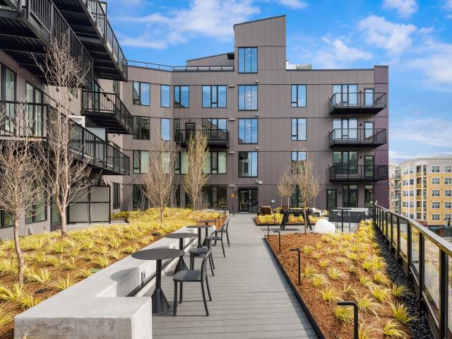 Porch + Park 2 Bedroom Apartment for Rent at 16050 Cleveland St, Redmond, WA 98052 Downtown Redmond