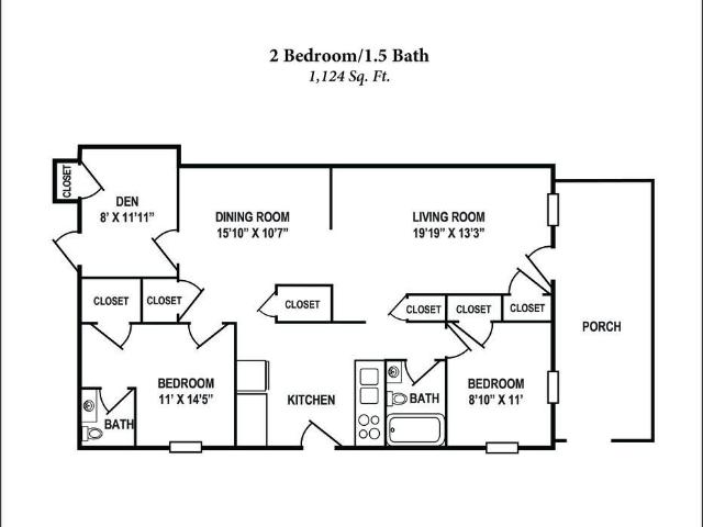 Powell's Garden 2 Bedroom Apartment for Rent at 1719 Hunt Road, Reading, OH 45215 Reading