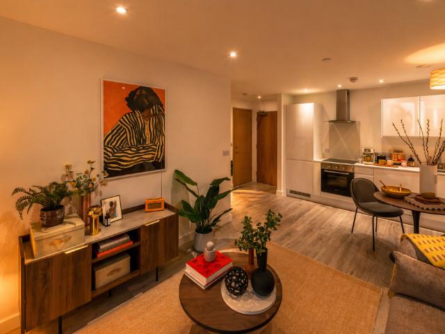 Plot Apartment 76 at The Radiant, The. 1 bed apartment to rent £1,060 pcm £245 pw