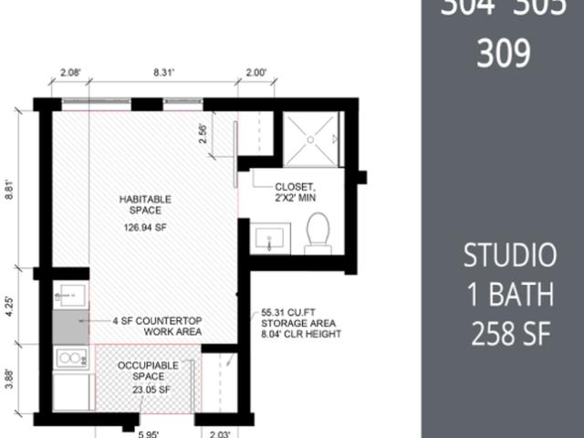 Platform 31 Studio Apartment for Rent at 4734 31st Ave S, Seattle, WA 98108 Columbia City