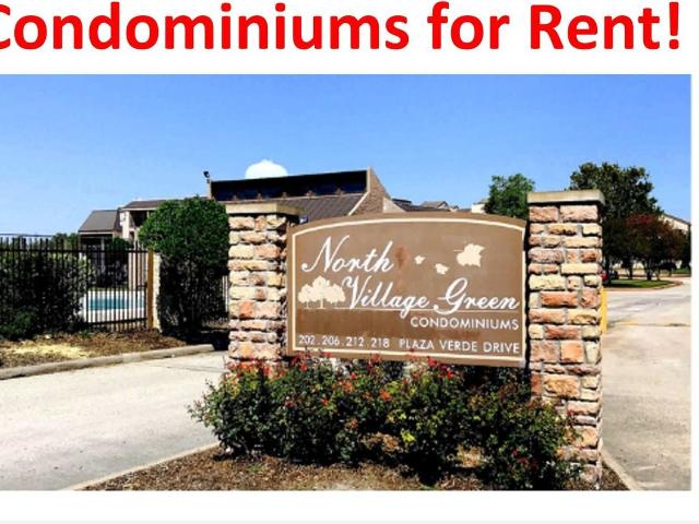 Plaza Verde Condos for Rent 2 Bedroom Condo for Rent at 206 Plaza Verde Dr, Houston, TX 77038 Greater Greenspoint