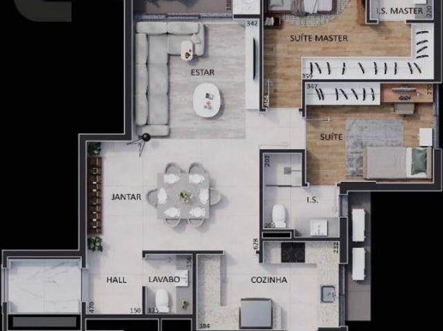 Place 757 Apto 93m² 2 suítes, sacada gourmet e 2 vagas no Vila Izabel